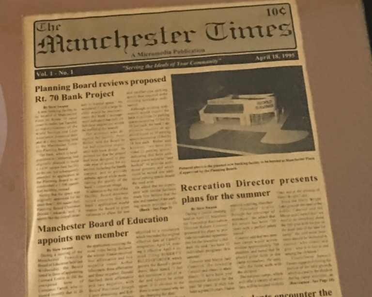 The First 25 Years Of The Manchester Times - Jersey Shore Online