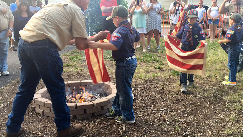 Boy Scouts Show Us How To Retire Flags With Dignity