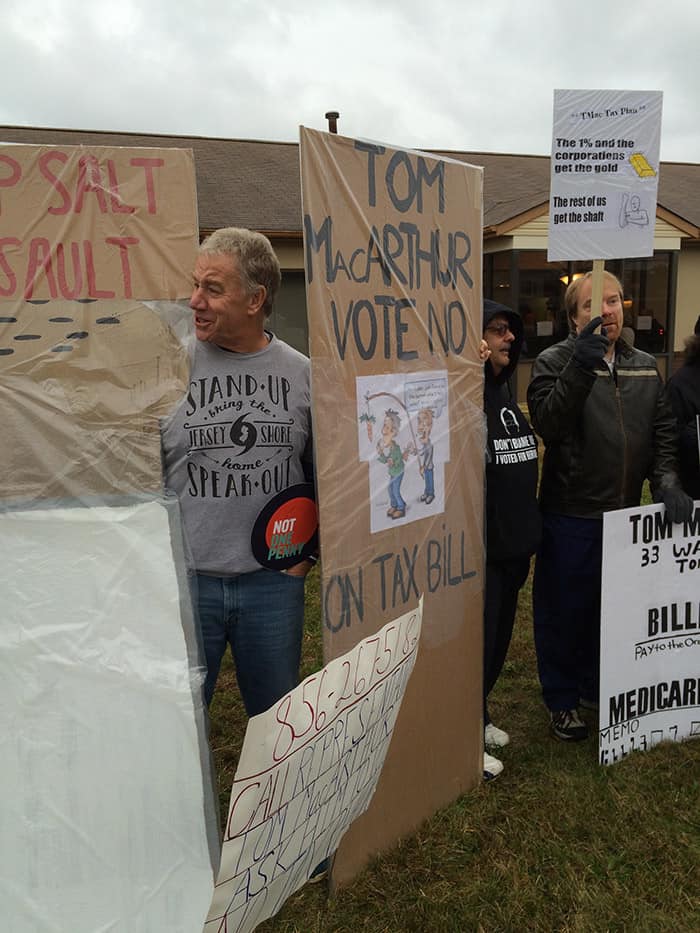 Protesters Speak Out Against Tax Plan - Jersey Shore Online