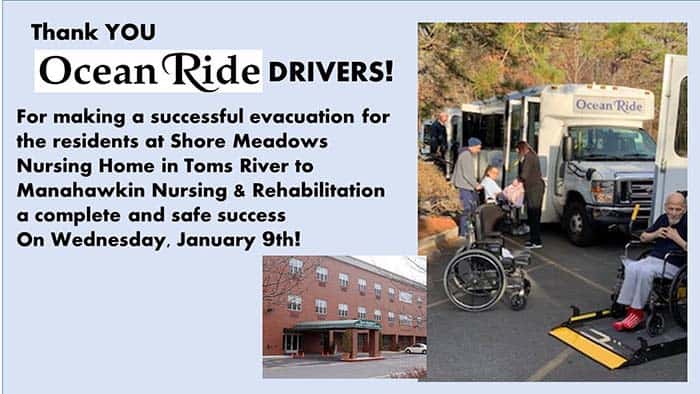 Ocean Ride Praised For Emergency Transportation - Jersey Shore Online