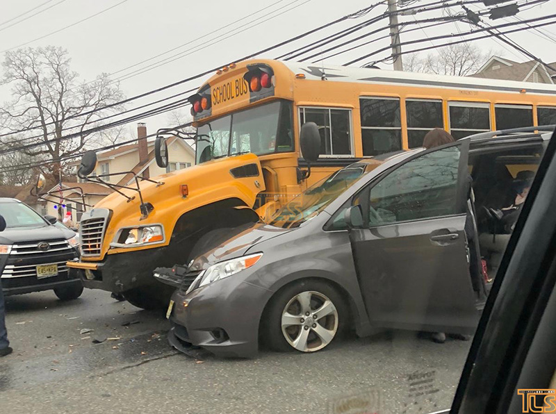 Car Collides With Bus, No Students Injured - Jersey Shore Online