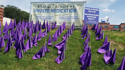 99 Purple Flags Posted For Overdose Awareness - Jersey Shore Online
