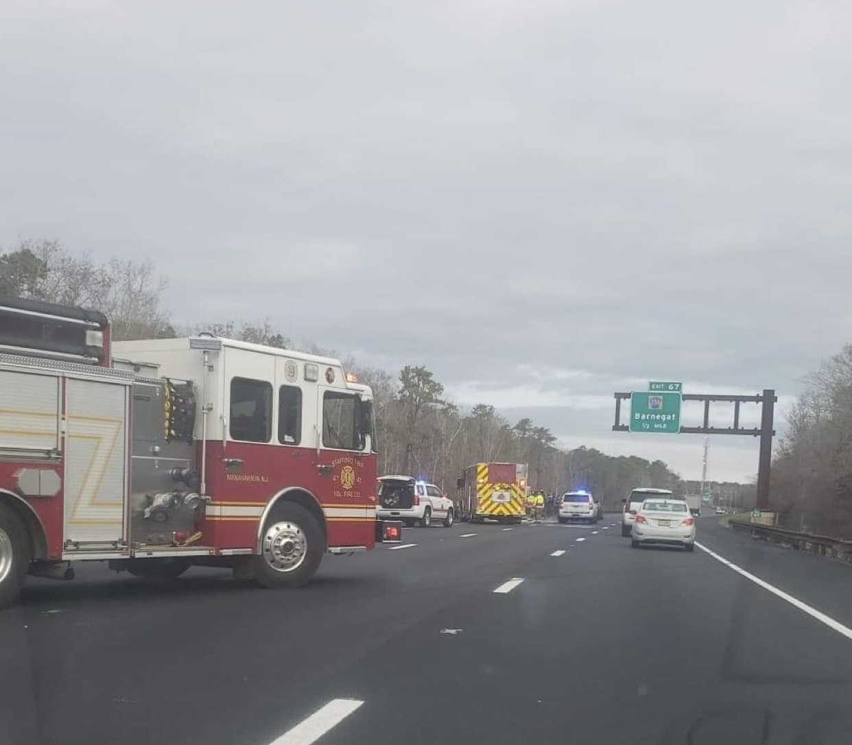 GSP Crash Leaves One Car Overturned With Victim Inside - Jersey Shore ...