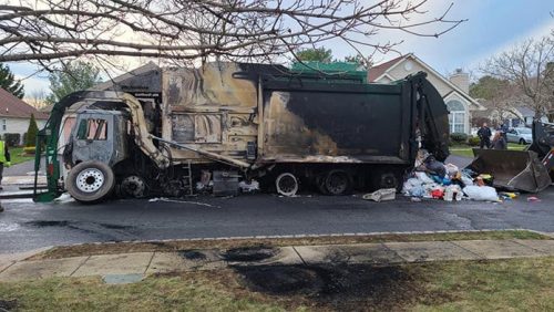 Garbage Truck Fire Causes Brief Evacuation In Neighborhood - Jersey ...