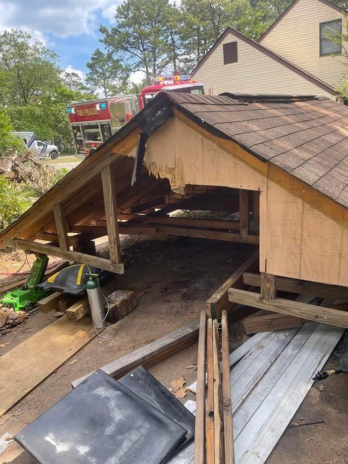 First Responders Save Victim Trapped In Collapsed Shed - Jersey Shore ...