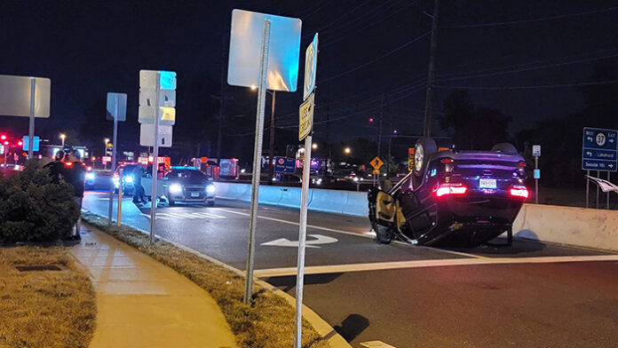 Drinking And Texting While Driving Results In Flipped Vehicle Crash ...