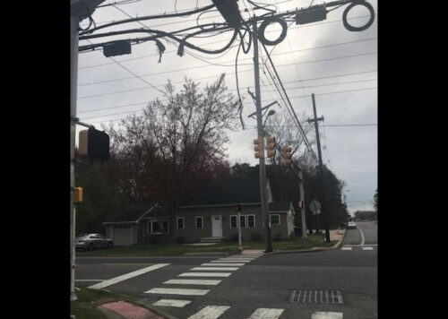 Low-Hanging Wires, Crooked Utility Poles Addressed - Jersey Shore Online